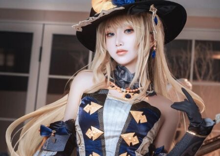 《原神》娜维娅典藏版COS：大小姐魅力十足，黑袜大长腿，真的爱了_特玩娱乐站yule.te5.cn