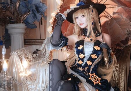 《原神》娜维娅典藏版COS：大小姐魅力十足，黑袜大长腿，真的爱了_特玩娱乐站yule.te5.cn